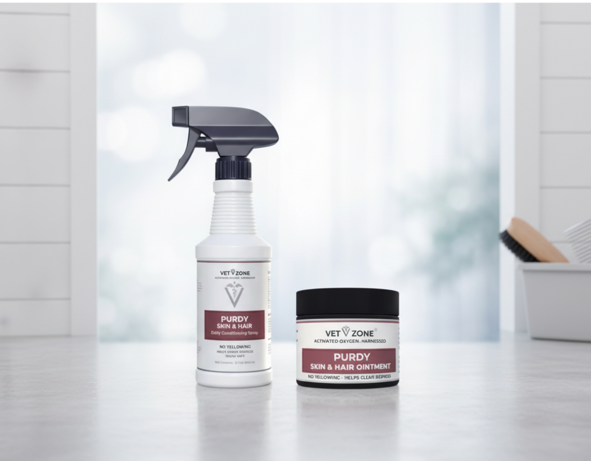 VetZone® Ozonated Purdy Spray – Fast & easy application for Show Pig Skin